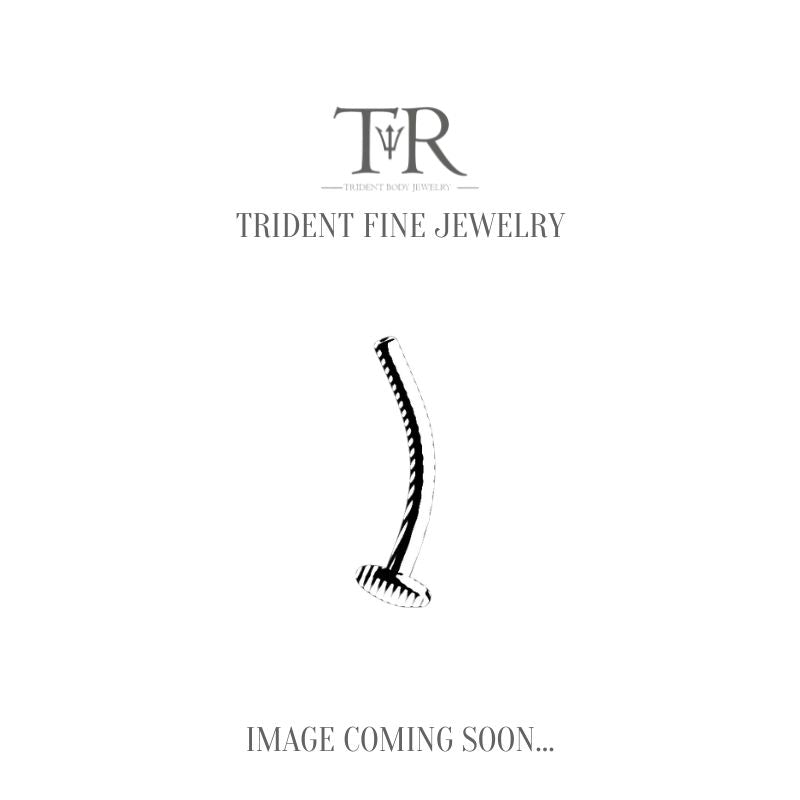 Trident Titanium 24kt Gold PVD Threadless Floating Navel – American Body Art Pty Ltd - Tattoo ...