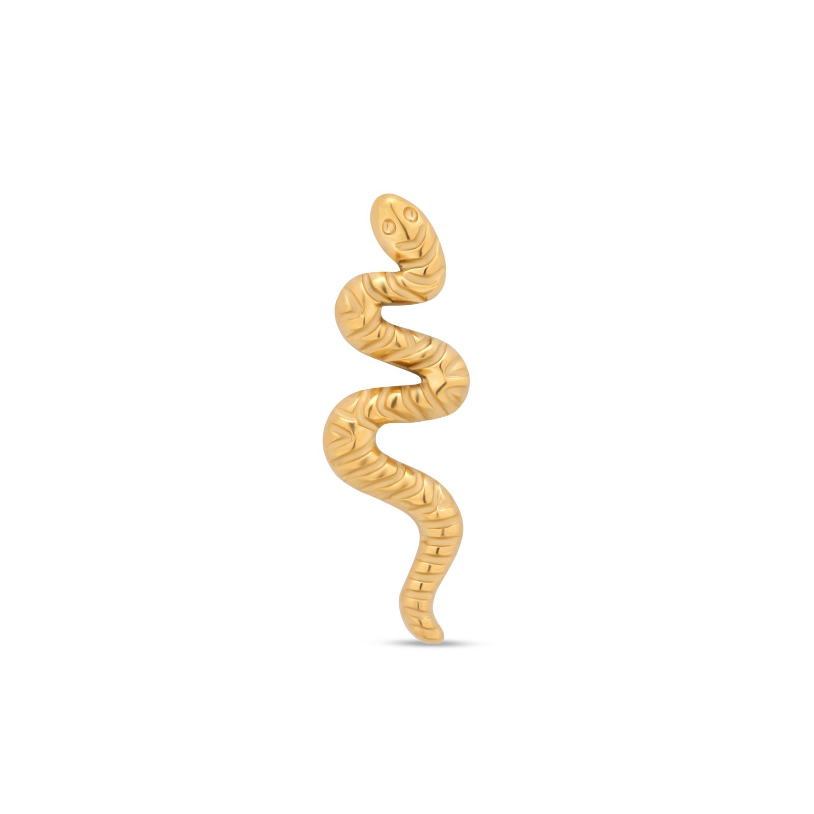 Trident 24kt Gold PVD Titanium Threadless Snake Attachment – American Body Art Pty Ltd - Tattoo ...