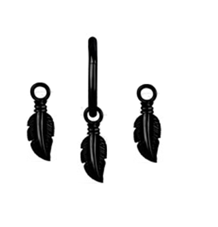 Blackline Feather Dangle Attachment