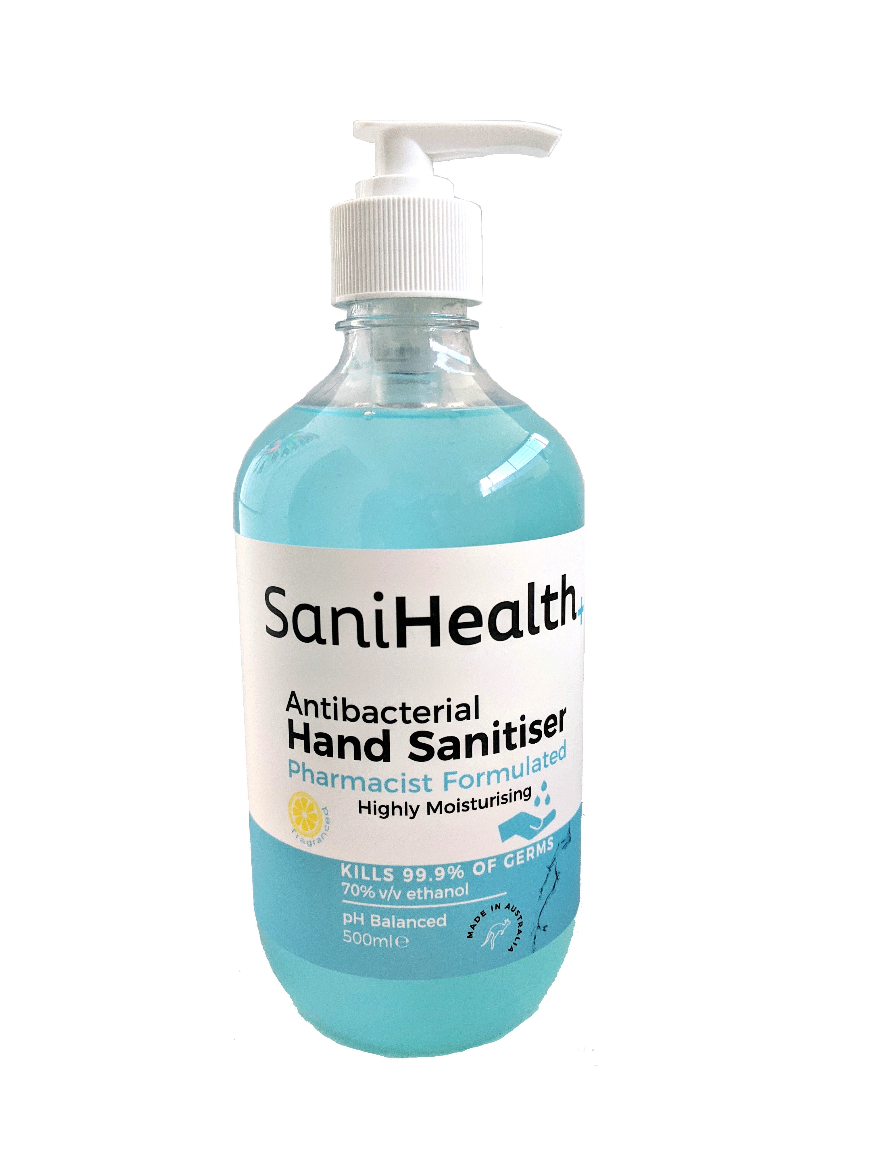 SaniHealth Hand Sanitser 500ml - GEL – American Body Art Pty Ltd ...